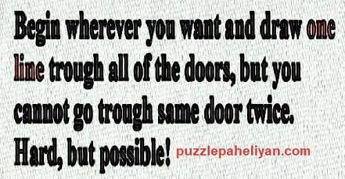 Five Rooms But One Door Riddle Answer - Puzzle Paheliyan
